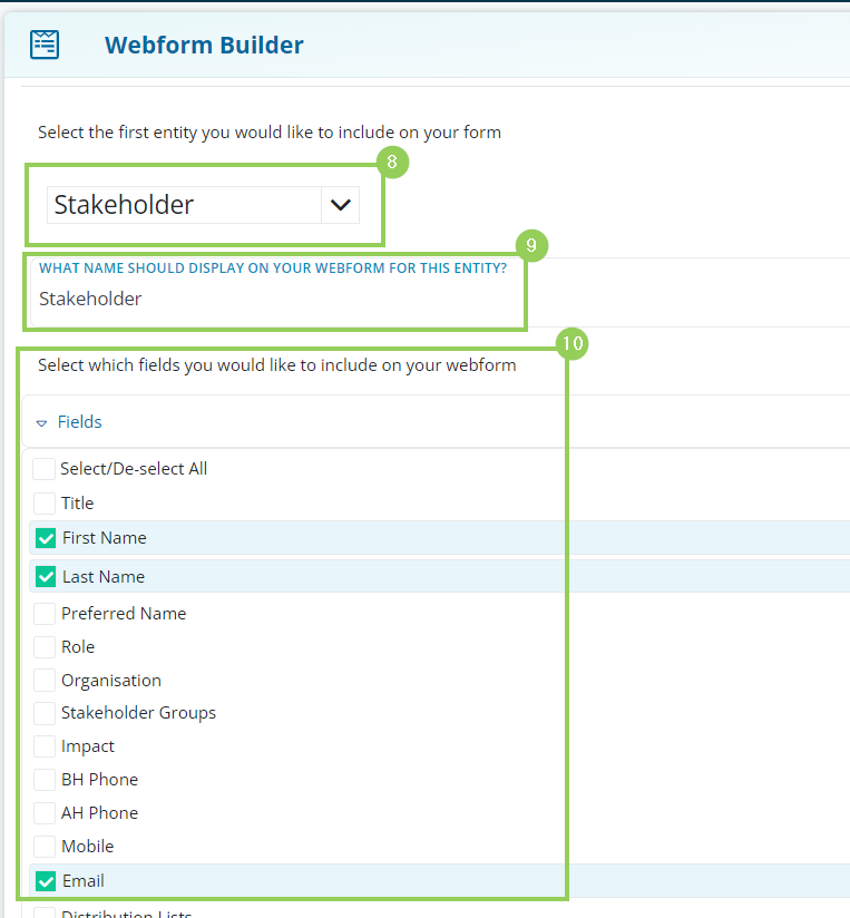 Generating A Basic Webform